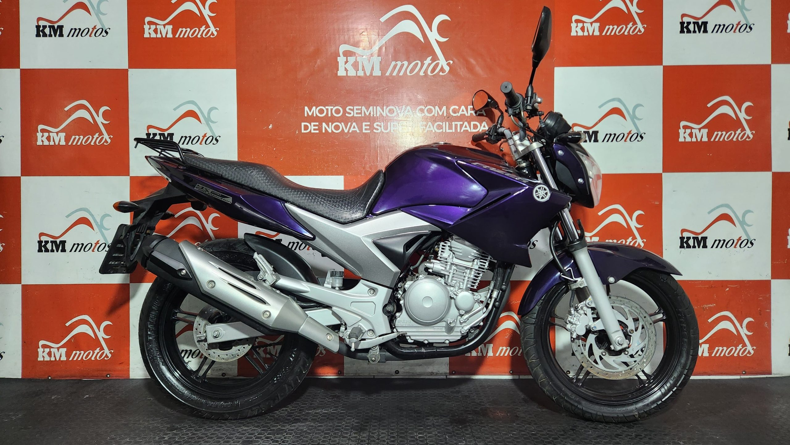 Yamaha YS 250 Fazer 2011 Roxa | KM Motos | Sua Loja de Motos Seminovas