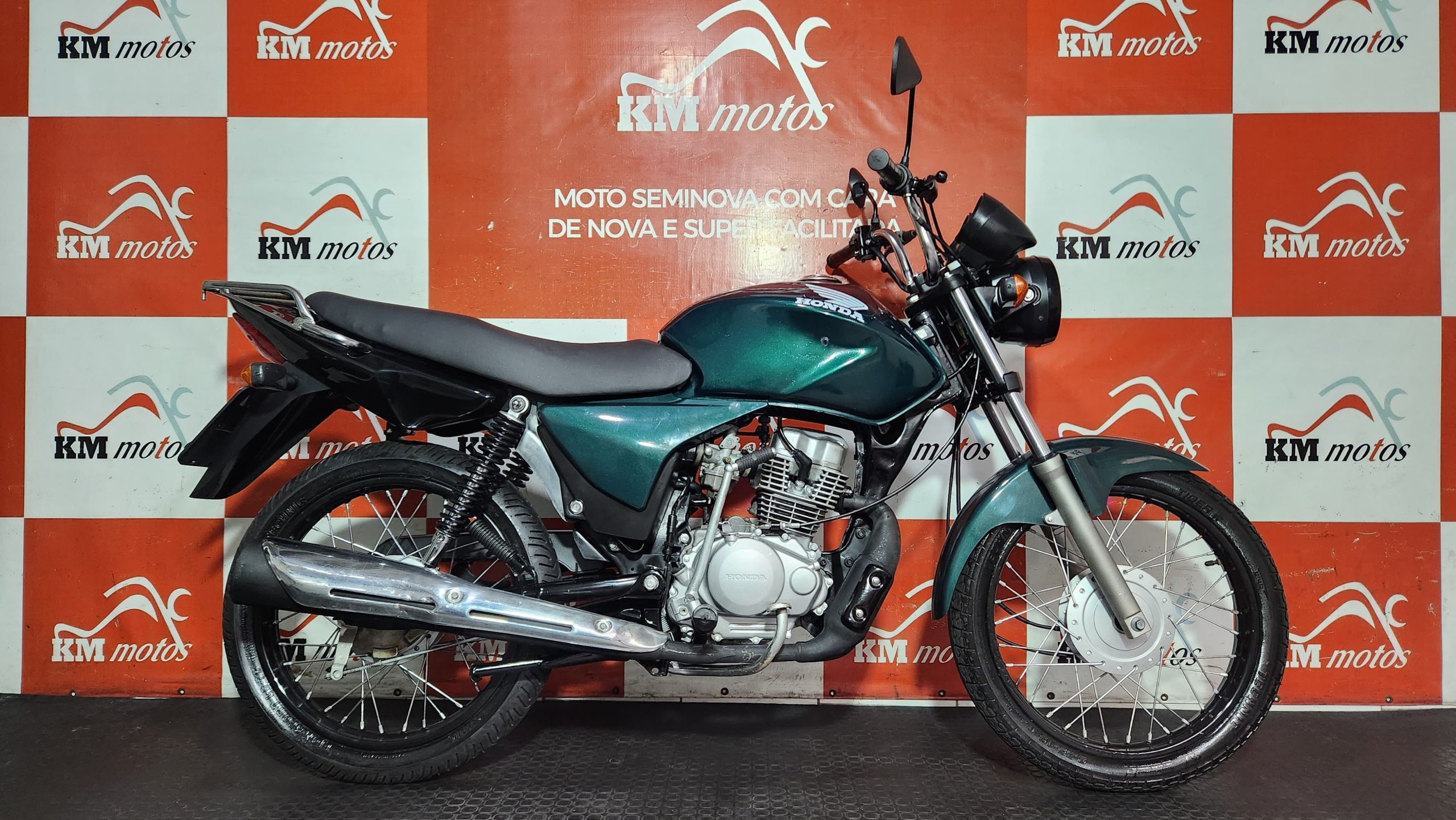 Honda CG 150 Titan KS 2004 Verde | KM Motos | Sua Loja de Motos Seminovas