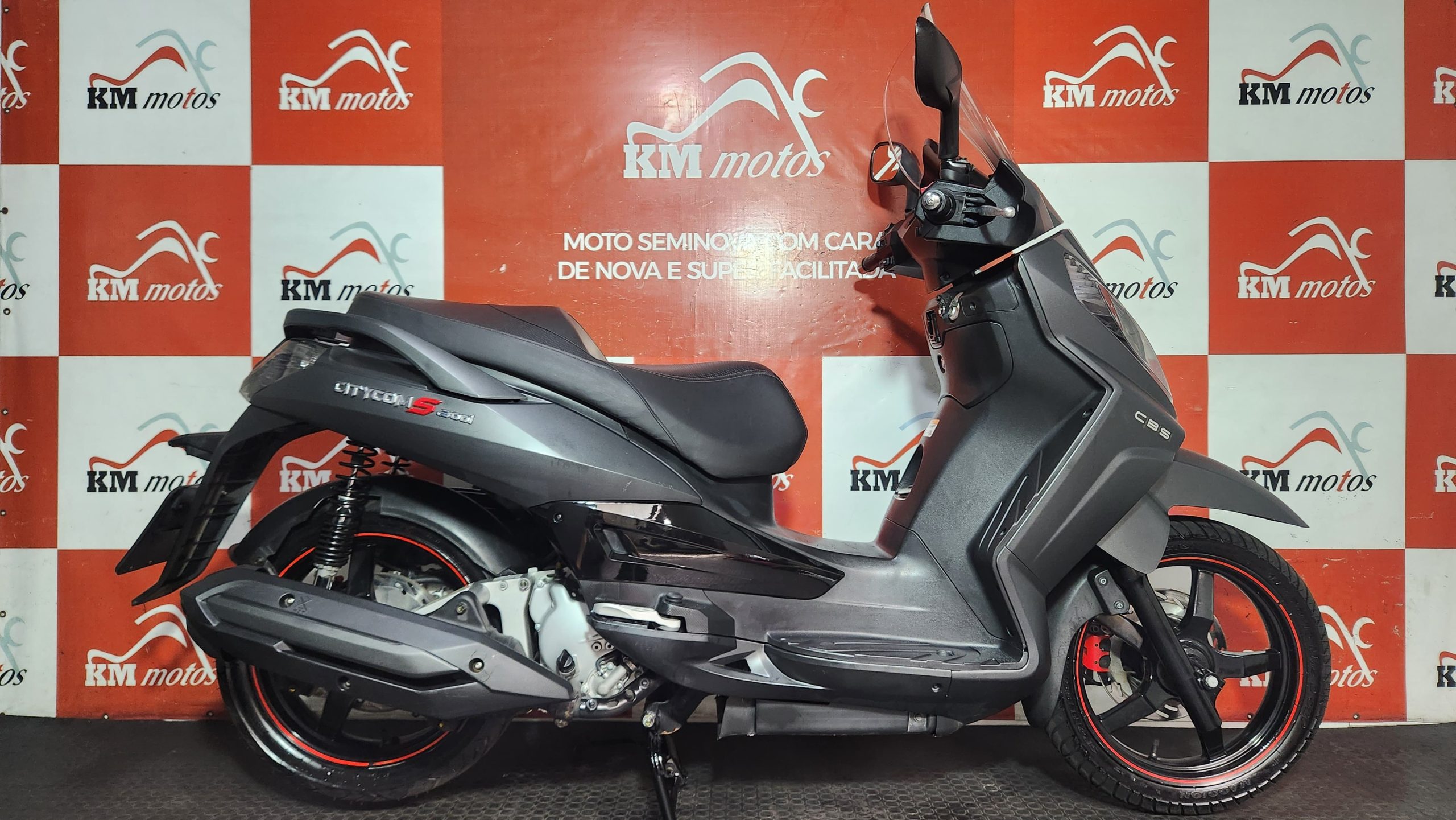 Dafra Citycom S 300i 2019 Preta | KM Motos | Sua Loja de Motos Seminovas
