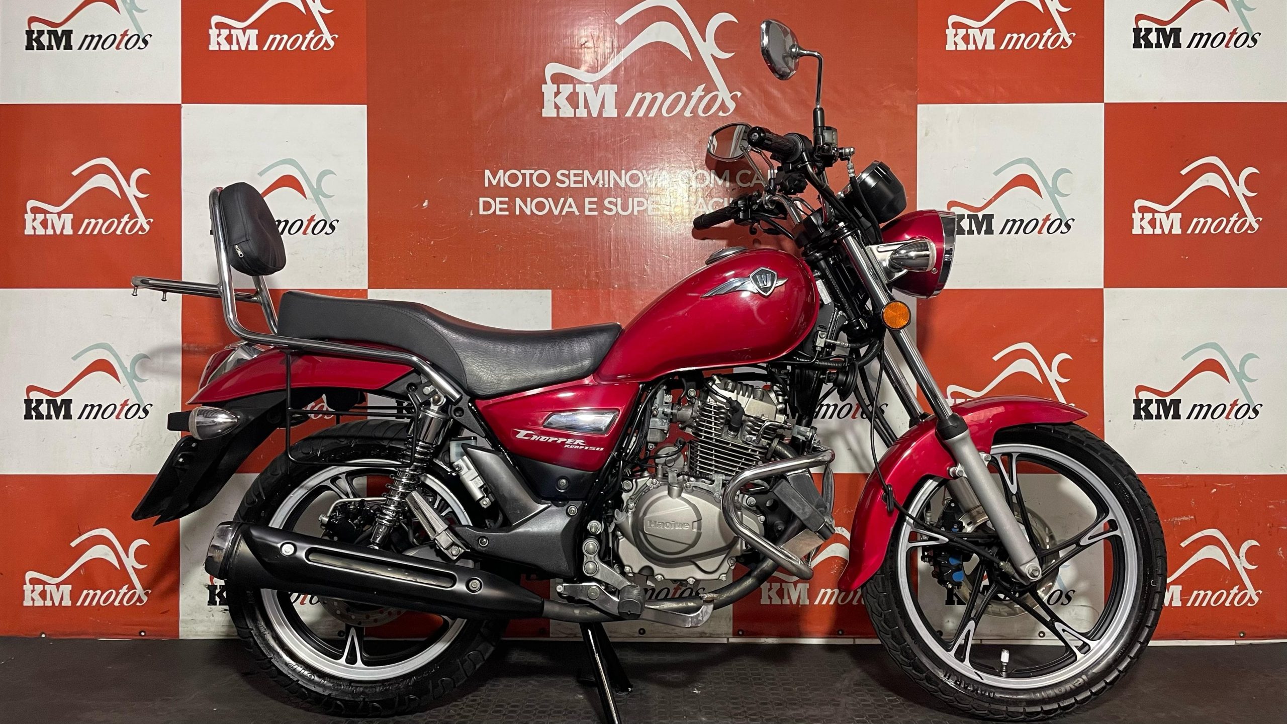 Haojue Chopper 150 Road 2019 Vermelha | KM Motos | Sua Loja de Motos ...