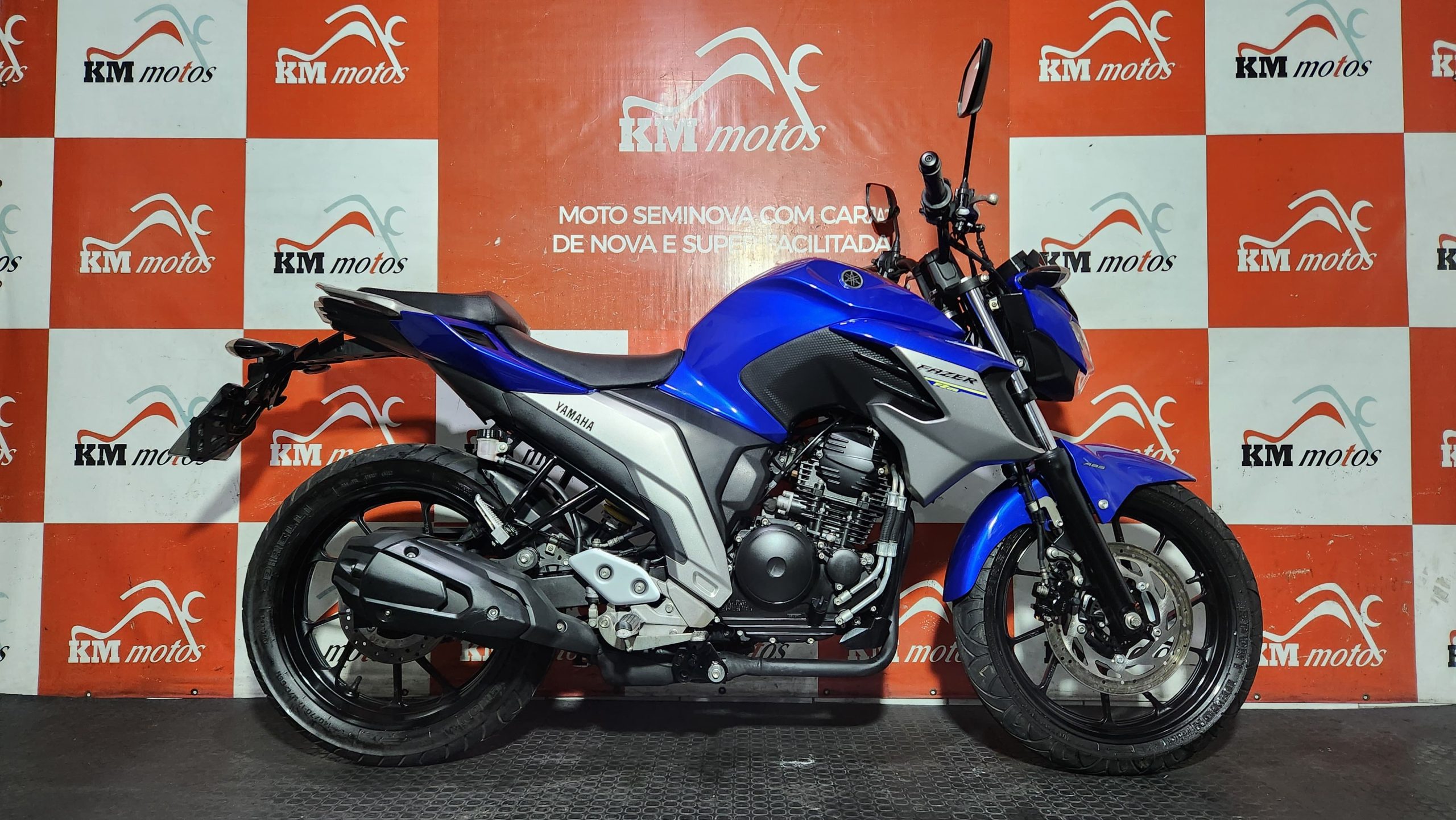 Yamaha FZ25 Fazer ABS 2021 Azul | KM Motos | Sua Loja de Motos Seminovas