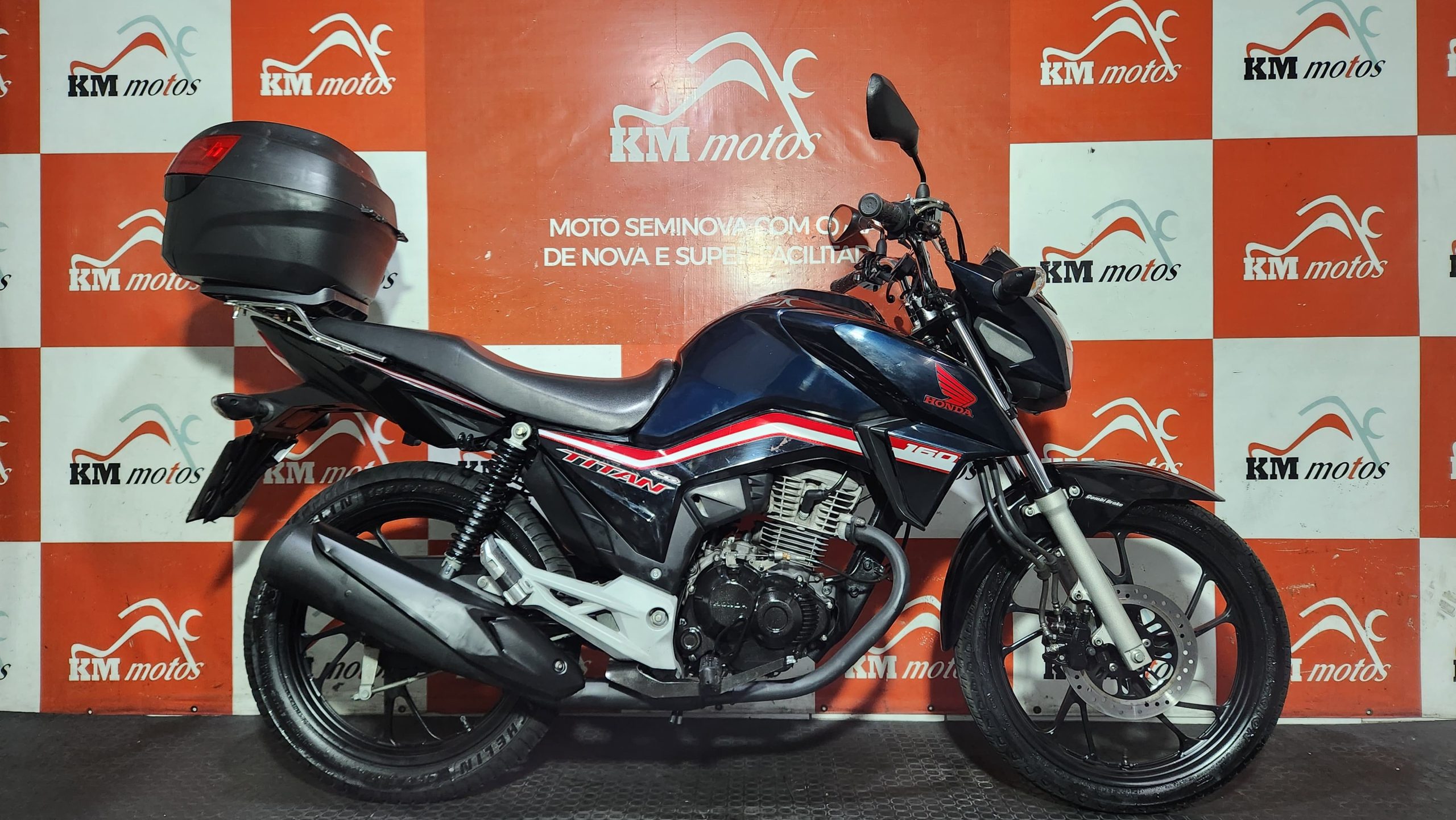 Honda CG 160 Titan 2020 Azul | KM Motos | Sua Loja de Motos Seminovas