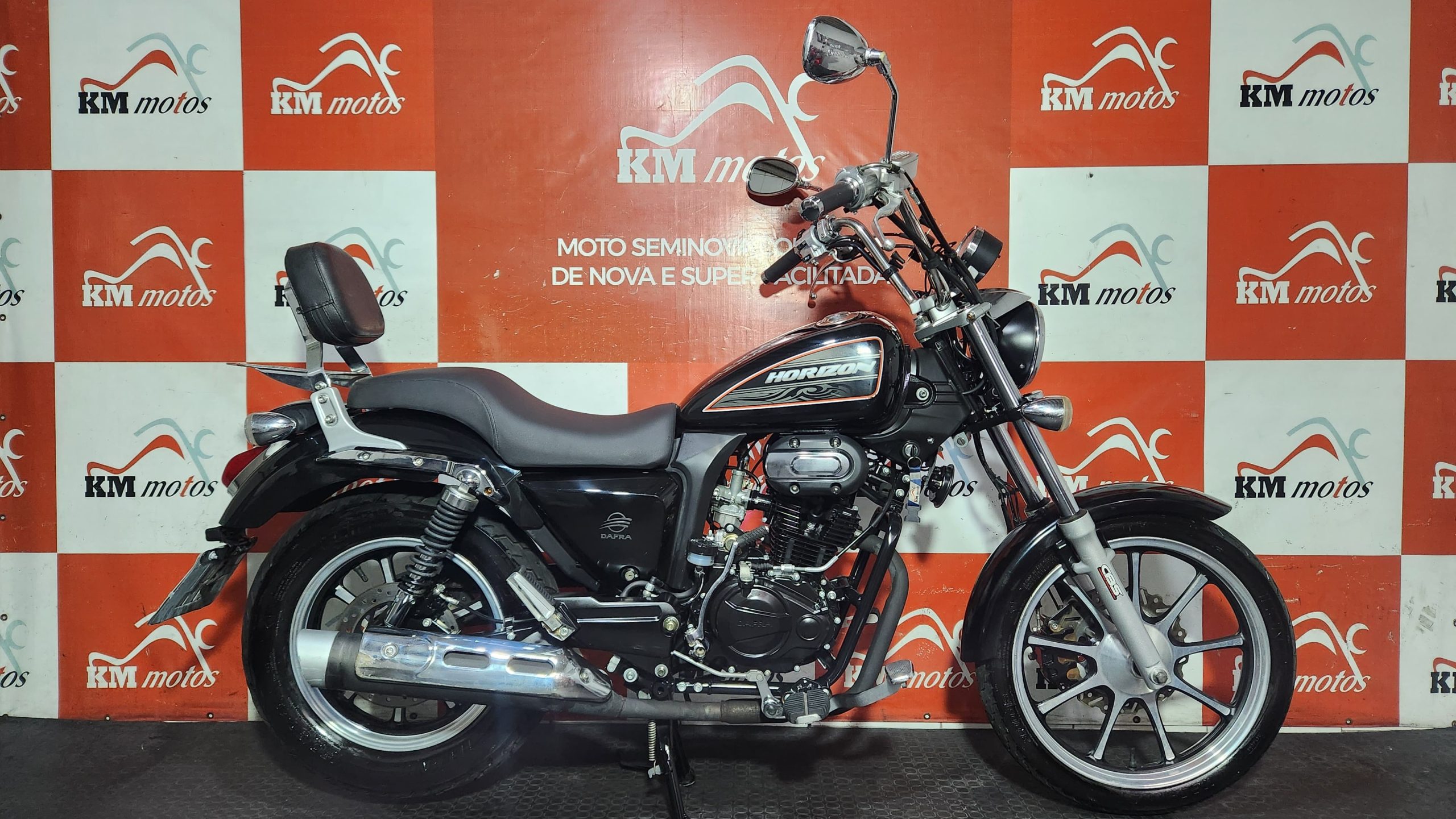 Dafra Horizon 150 CBS 2021 Preta | KM Motos | Sua Loja de Motos Seminovas